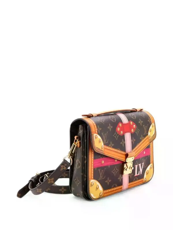 LOUIS VUITTON Pochette Métis Limited Edition Summer Trunks Monogram Canvas Crossbody Bag - Brown