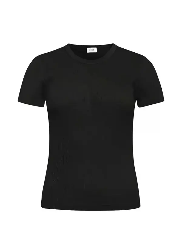 DRYKORN Koale Ribbed-knit Crew-neck T-shirt