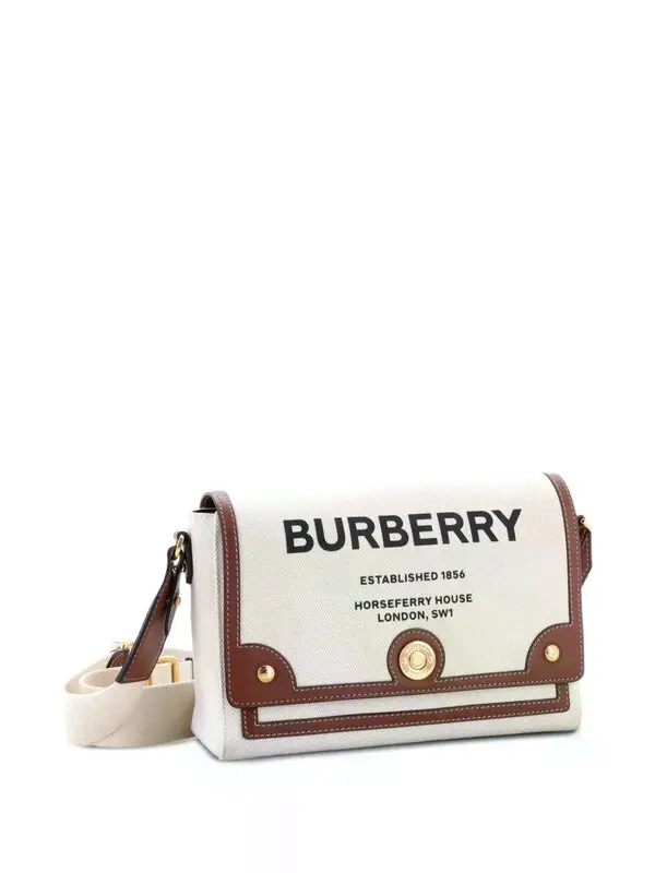 Burberry Canvas And Leather Medium Crossbody Bag