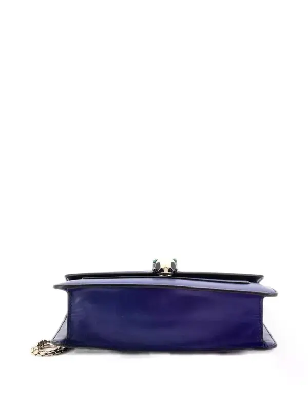 BVLGARI Serpenti Leather Small Crossbody Bag