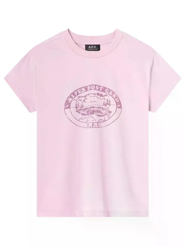 A.p.c. Graphic-print Cotton T-shirt