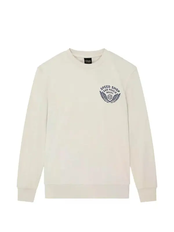 Deus Ex Machina Munificence Graphic-print Crew-neck Sweatshirt - Neutrals