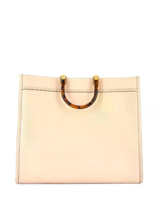 Fendi Sunshine Shopper Leather Large Tote Bag