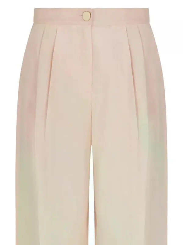 Armani Exchange Pleated Slub-texture Trousers