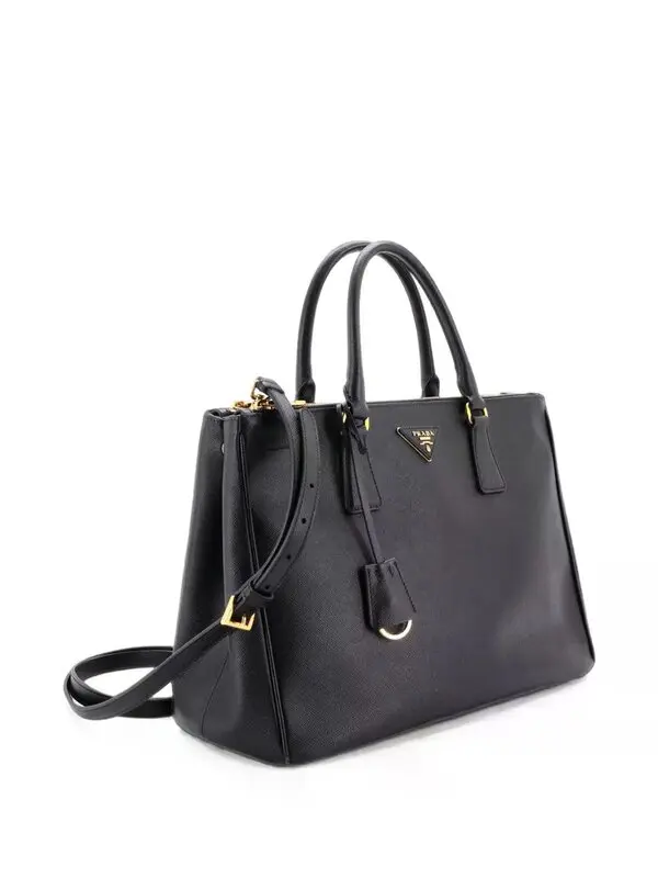 Prada Double Zip Lux Saffiano Leather Large Tote Bag