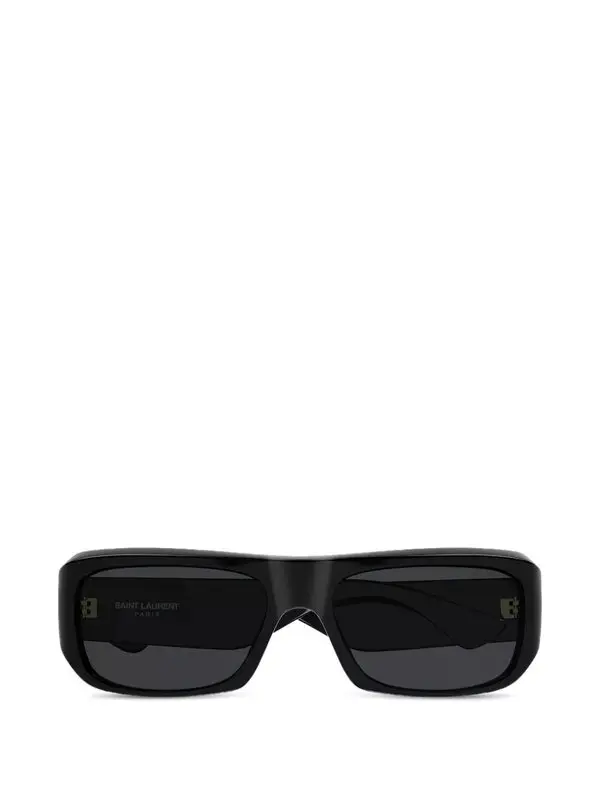 Saint Laurent Rectangle-frame Sunglasses - Black