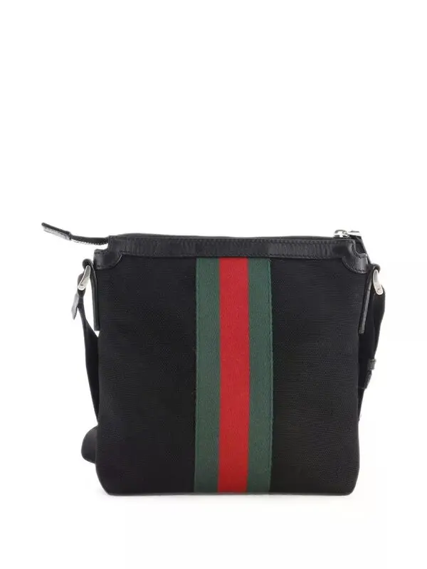 Gucci Web Messenger Bag Techno Canvas Small Crossbody Bag