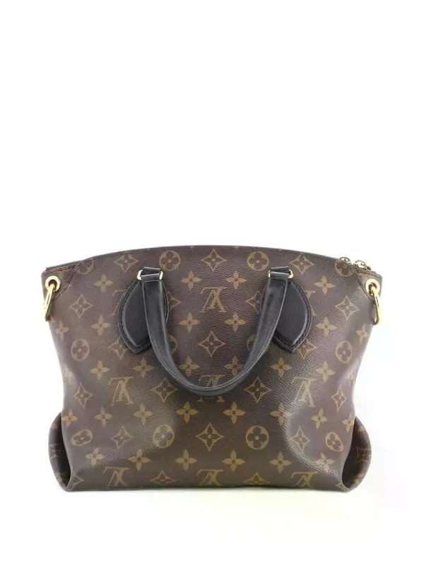 LOUIS VUITTON Flower Zipped Monogram Canvas Pm Tote Bag