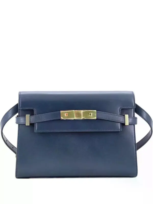 Saint Laurent Manhattan Leather Small Shoulder Bag