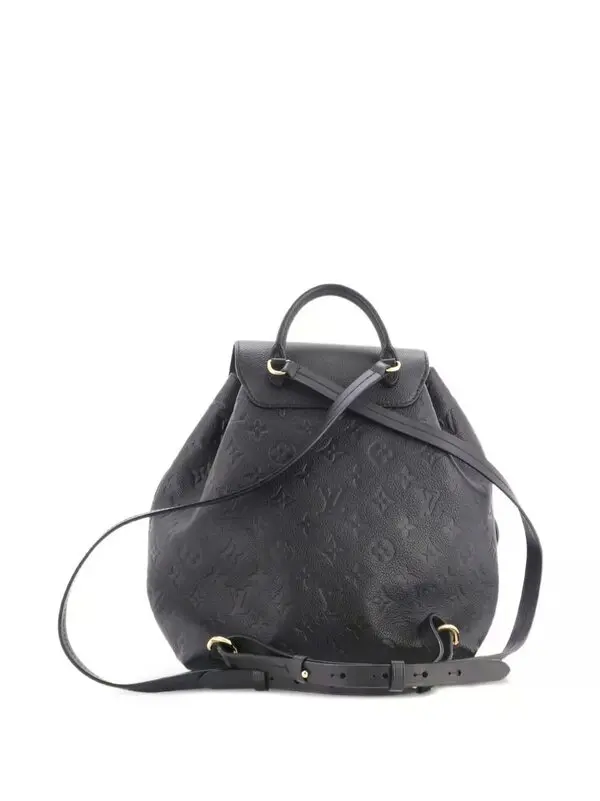 LOUIS VUITTON Montsouris Nm Monogram Empreinte Leather Pm Backpack