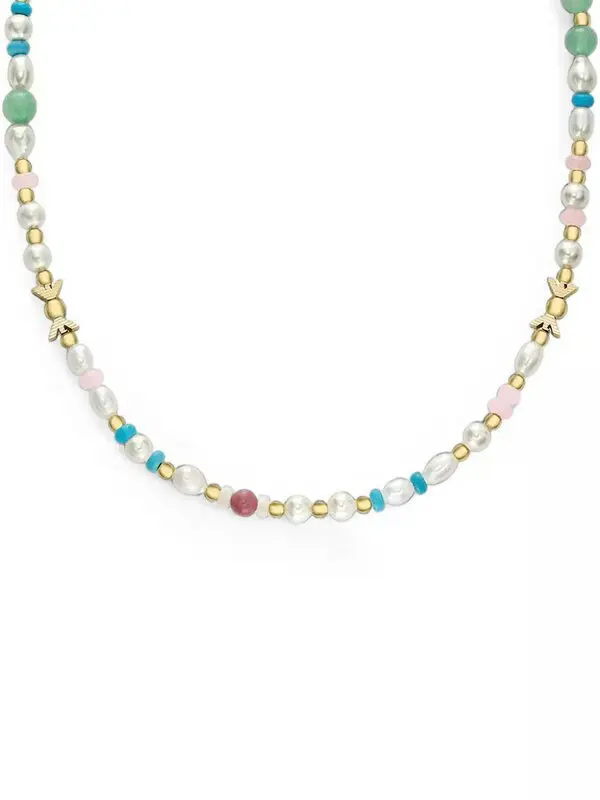Emporio Armani Beaded Faux Pearl Necklace