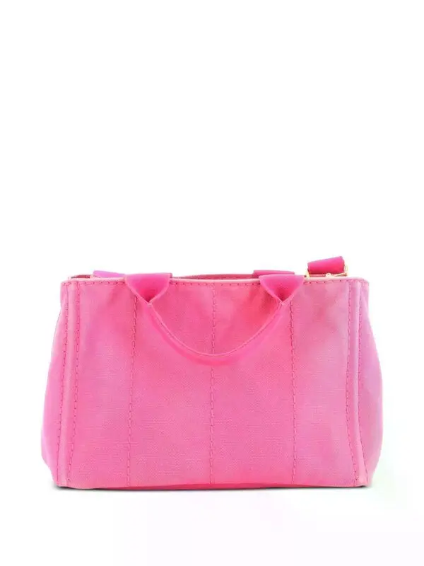 Prada Canapa Convertible Mini Tote Bag - Pink
