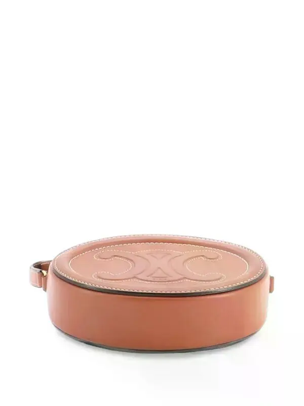 Celine Triomphe Oval Leather Mini Crossbody Bag
