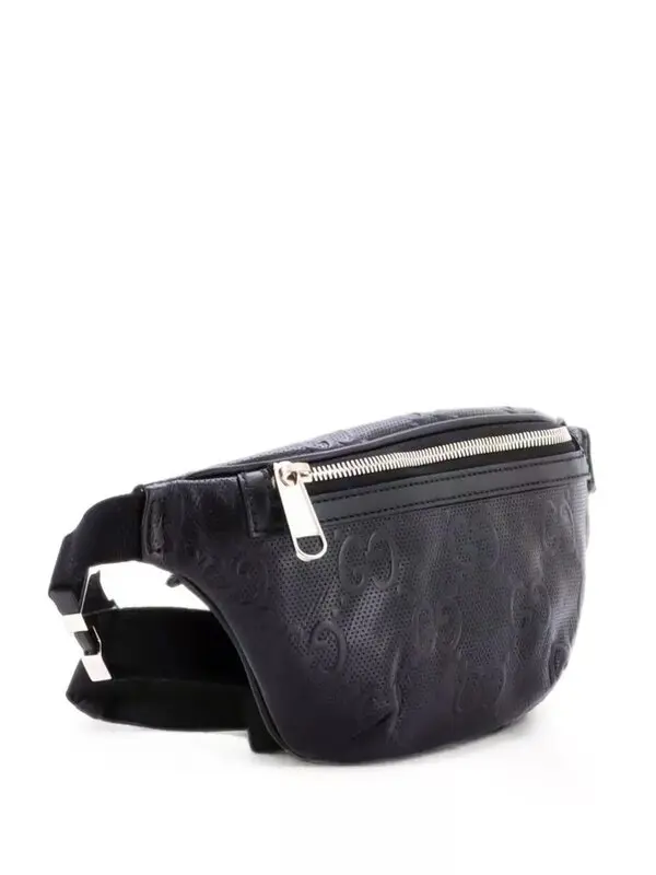 Gucci Gg Embossed Perforated Leather Belt Bag