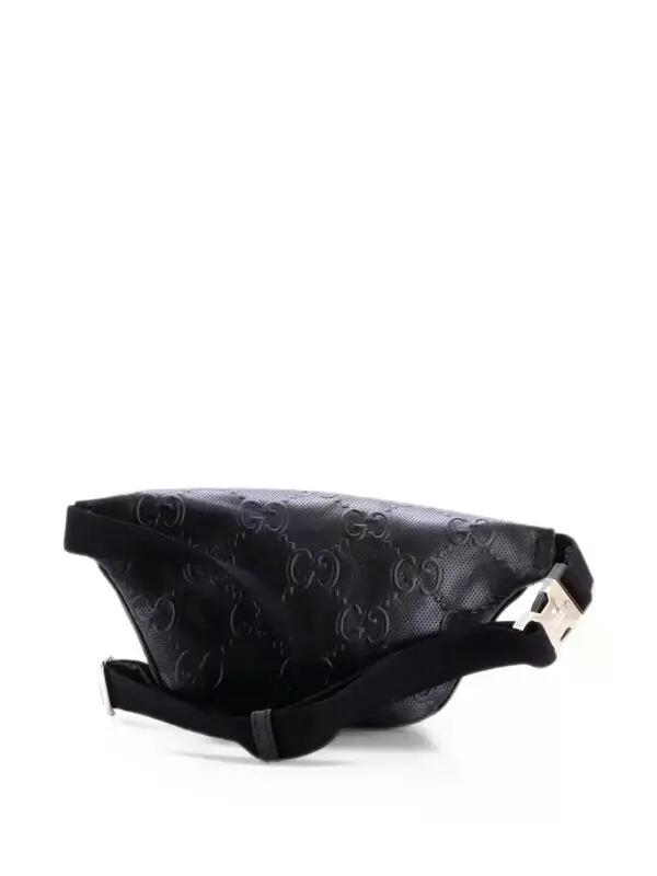 Gucci Gg Embossed Perforated Leather Belt Bag