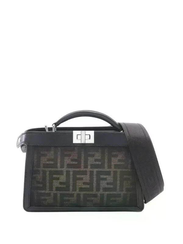 Fendi Small Zucca Canvas Peekaboo Satchel