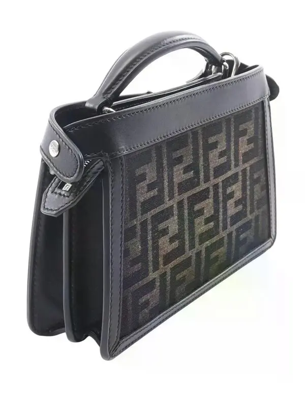 Fendi Small Zucca Canvas Peekaboo Satchel
