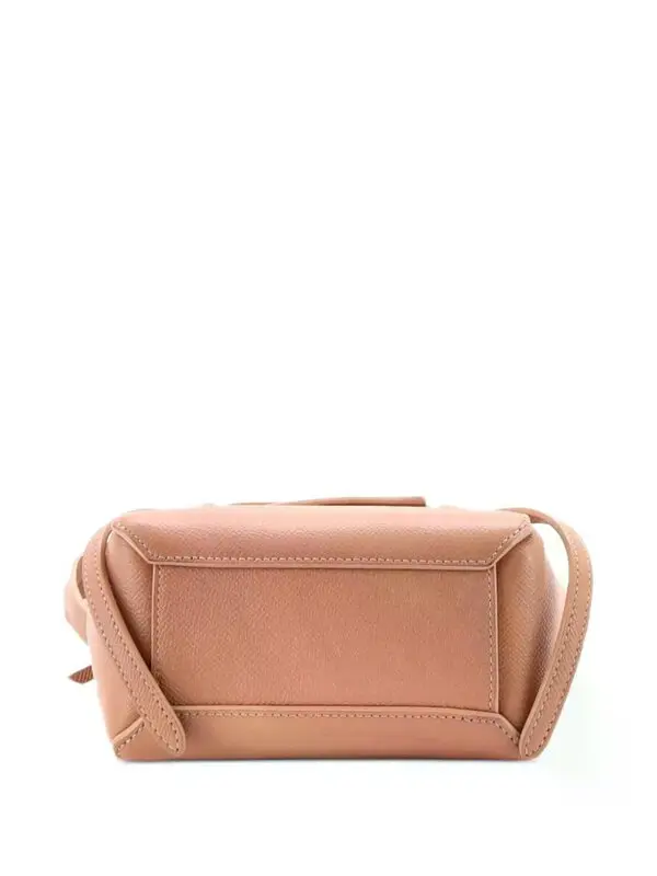 Celine Textured Leather Pico Belt Bag Shoulder Bag - Neutrals