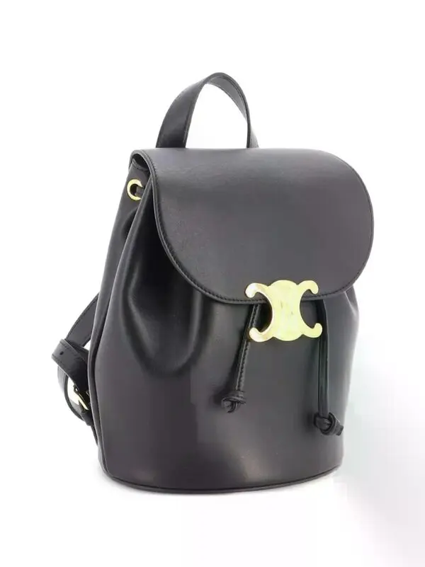 Celine Bonnie Leather Backpack - Black