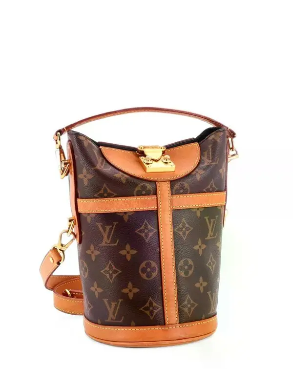 LOUIS VUITTON Duffle Handbag Monogram Canvas Bucket Bag