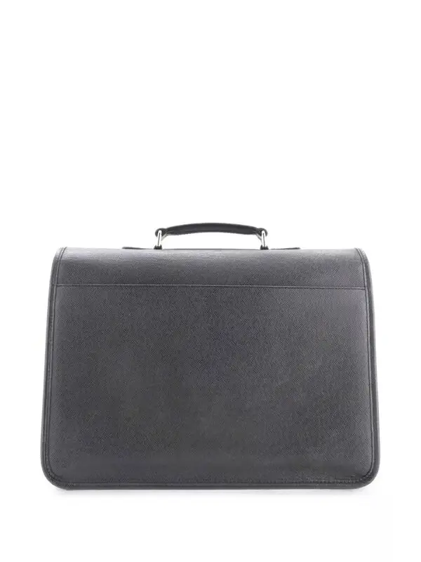 LOUIS VUITTON Anton Briefcase Taiga Leather Business Bag