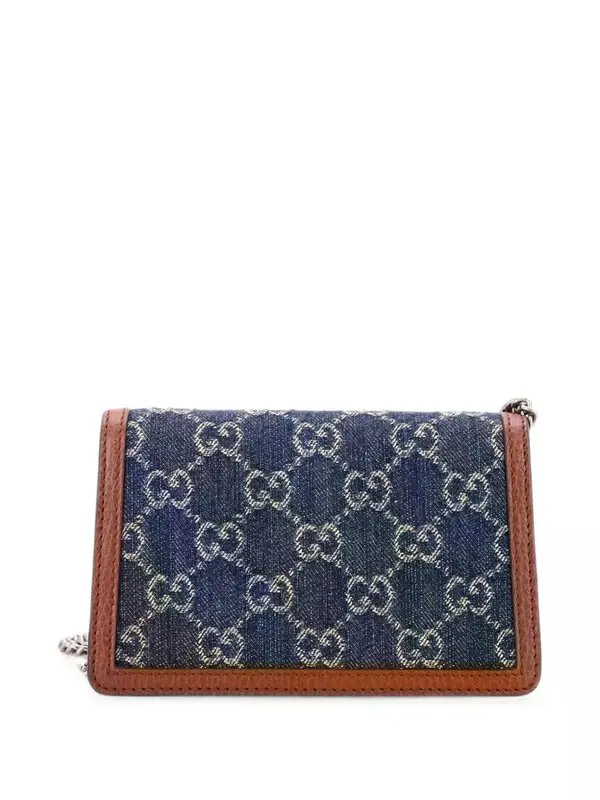 Gucci Dionysus Gg Denim Super Mini Crossbody Bag