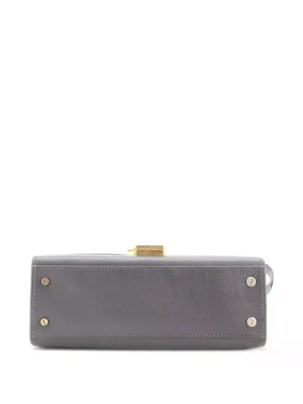 Saint Laurent Cassandra Top Handle Bag Leather Mini Shoulder Bag
