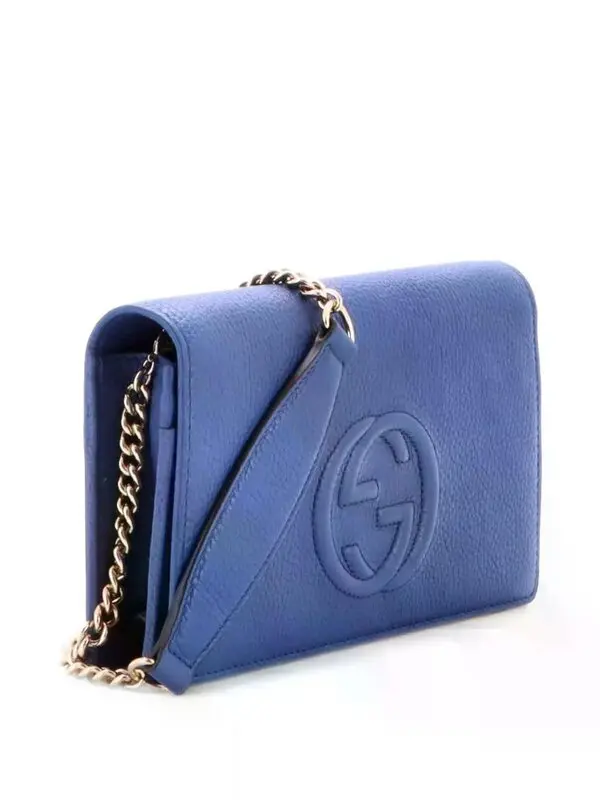 Gucci Soho Wallet On Chain Leather Crossbody Bag