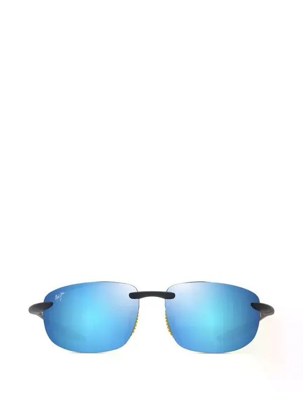 Maui Jim Hookipa Ultra Rectangle-frame Sunglasses - Black