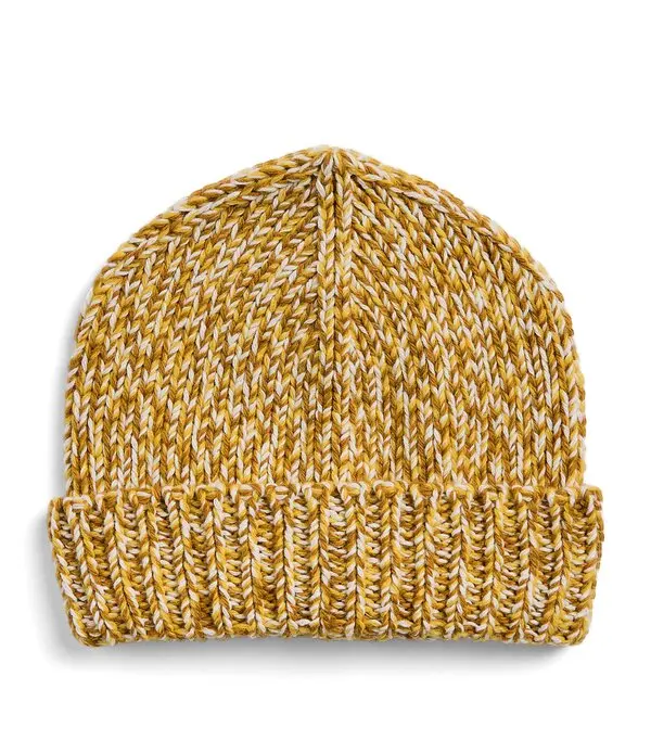 IL GUFO Mélange Knit Beanie - Yellow