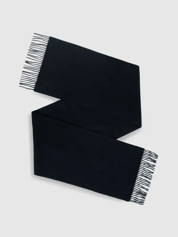 REISS Cashmere Blend Scarf - Navy