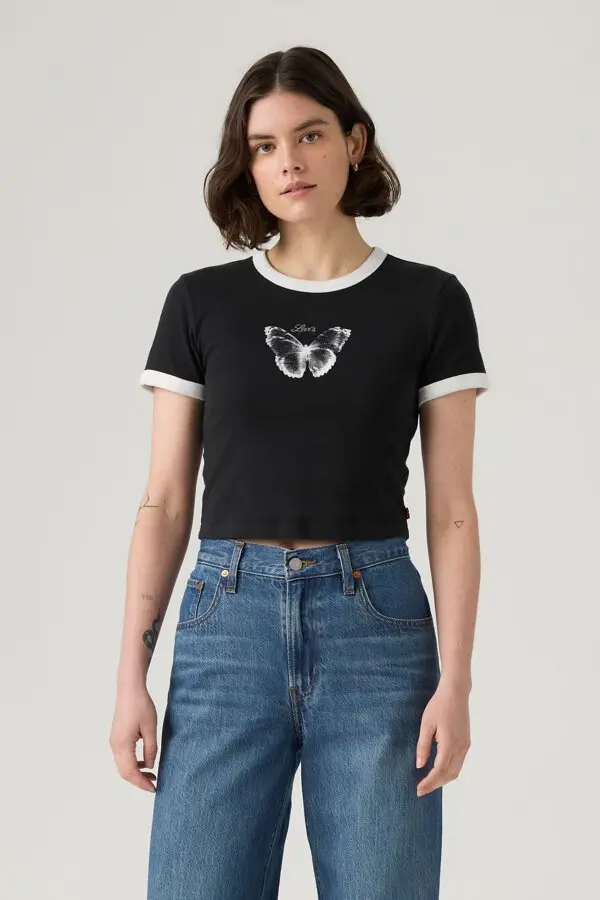 LEVI'S Graphic Mini Ringer Tee