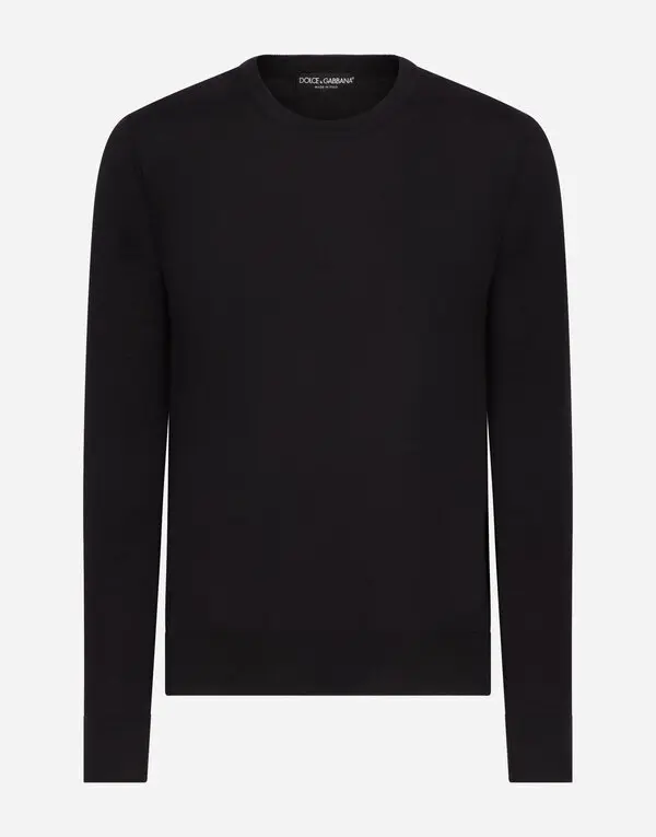 Dolce & Gabbana Pull Girocollo Sweaters And Cardigans Cashmere - Blue