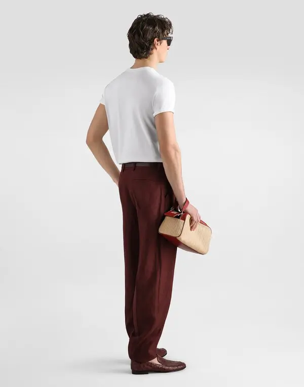 Dolce & Gabbana Pantalone Pants And Shorts Multi-colored Linen