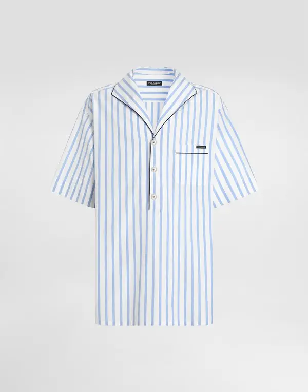 Dolce & Gabbana Striped Poplin Shirt Shirts - Multicolor
