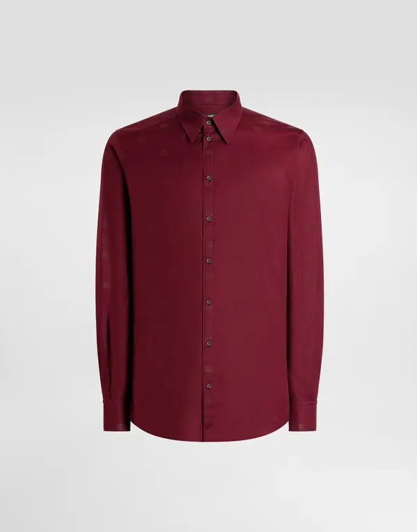 Dolce & Gabbana Logo-print Martini Poplin Shirt Shirts - Multicolor