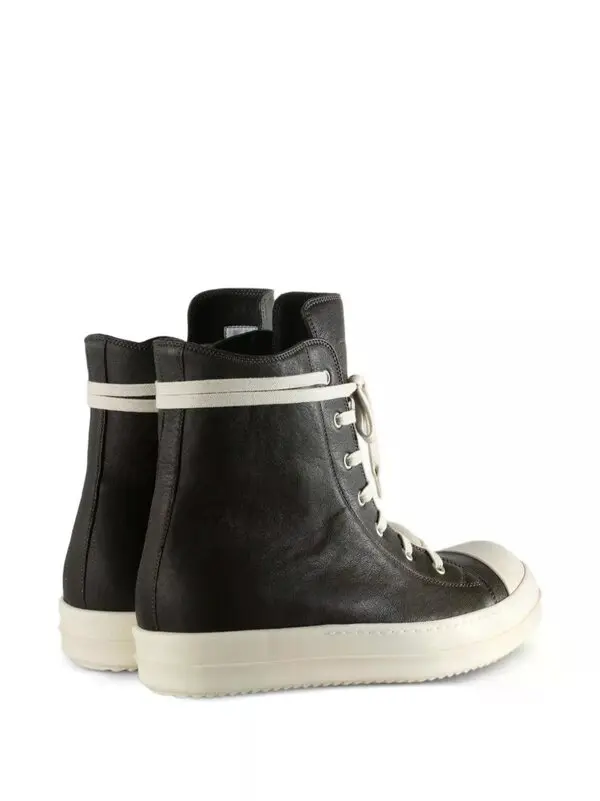 Rick Owens High-top Leather Sneakers