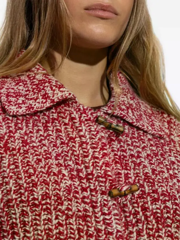 MARANT ETOILE Toggle-fastening Chunky-knit Cardigan