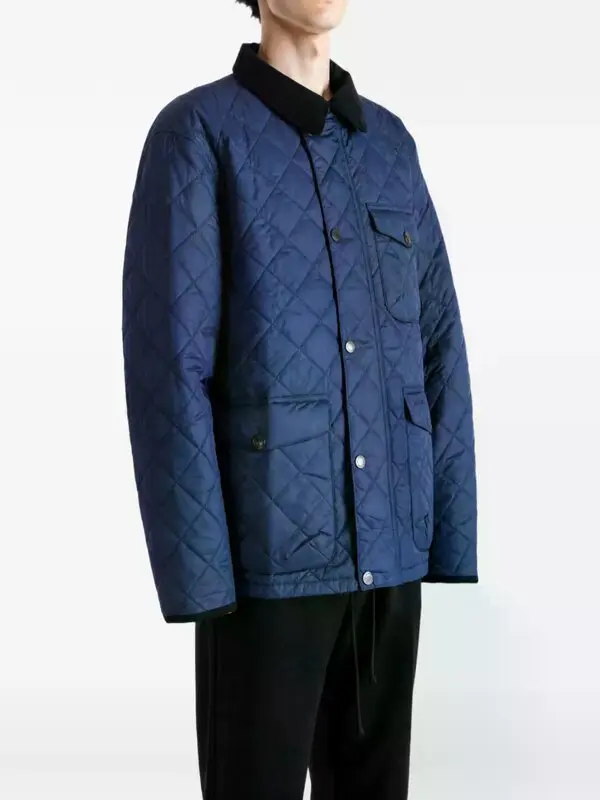 Barbour Hornby Quilted Corduroy-collar Jacket