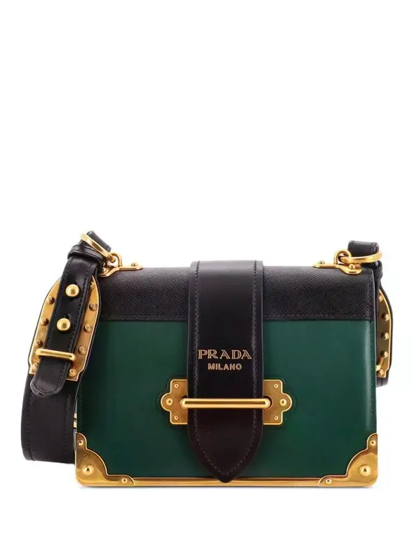 Prada Cahier Small Crossbody Bag - Black