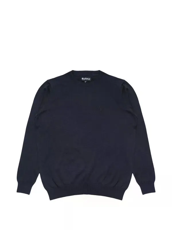 Barbour Crew-neck Cotton Sweater - Blue