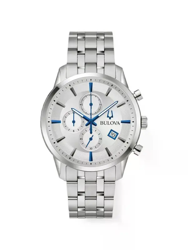Bulova Sutton 41mm Watch - Silver