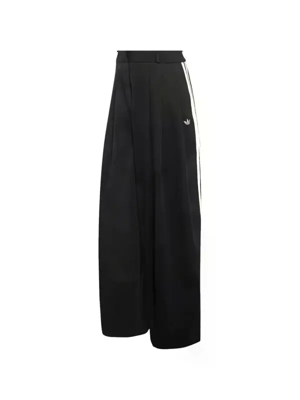 Adidas Pleated Wide-leg Trousers - Black