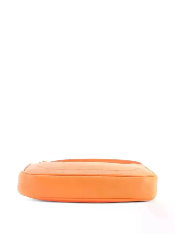 Gucci Aphrodite Leather Mini Shoulder Bag - Orange