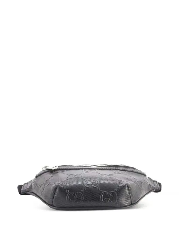 Gucci Gg Embossed Perforated Leather Small Belt Bag