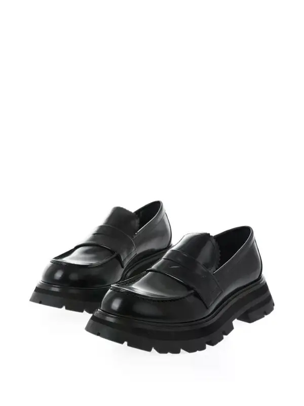 Alexander McQueen Lug-sole Penny-sole Loafers