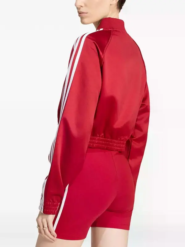 Adidas Satin Sst Side-stripe Bomber Jacket