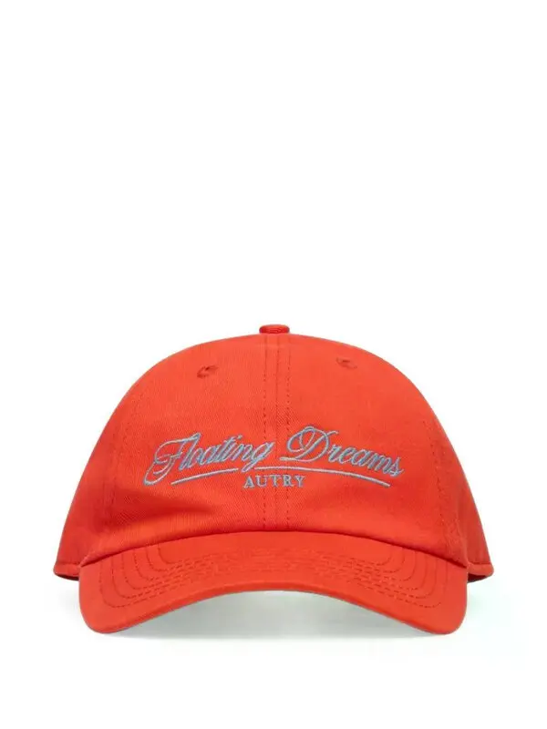 AUTRY Floating Dreams Embroidered Baseball Cap - Red