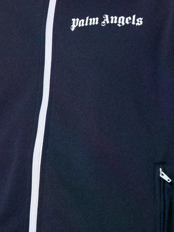 Palm Angels Logo-print Full-zip Sweatshirt