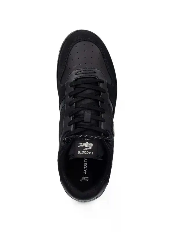 Lacoste Logo-plaque Panelled Sneakers - Black